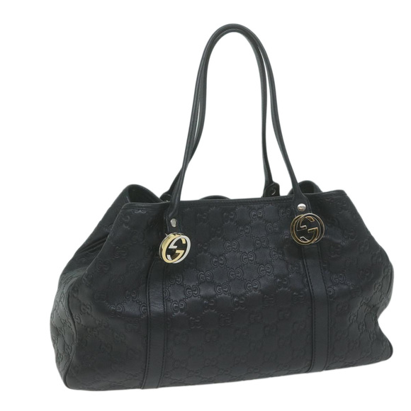 Gucci | Bags | Gucci Gg Canvas Gg Twins Tote Bag Black 232957 Auth ...